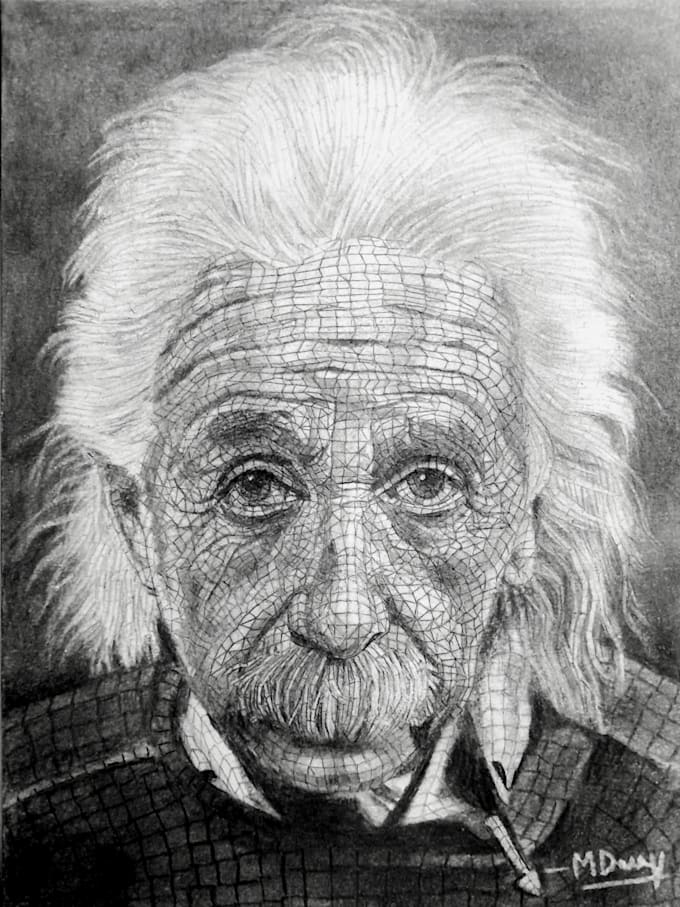 Draw your face in mesh art style by Chittii | Fiverr