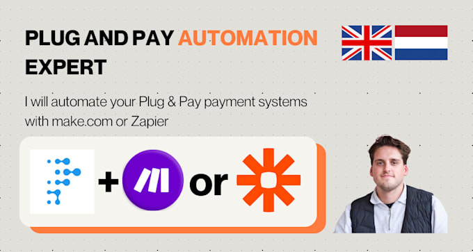 Automate your plug and pay payment systems with make or zapier or n8n by Roevmos | Fiverr