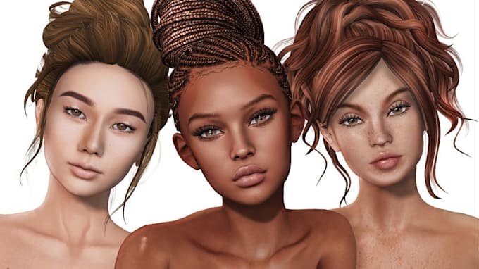 Create custom second life model 3d assets custom model for vrchat by ...