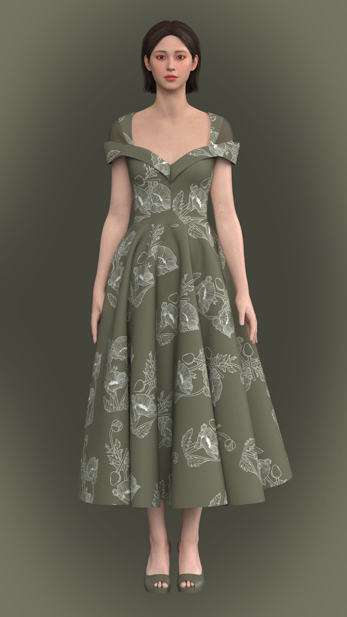 Create 3d fashion models from 2d designs by Nhungoc0404 | Fiverr