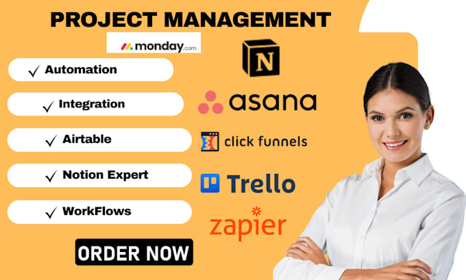 Set Up Monday Com Automation Notion Template Asana Trello Clickup