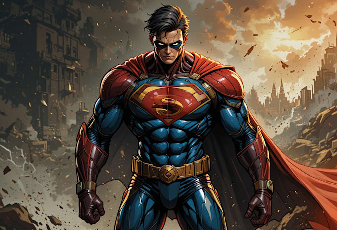 Draw superhero character or concept art by Allcleang | Fiverr