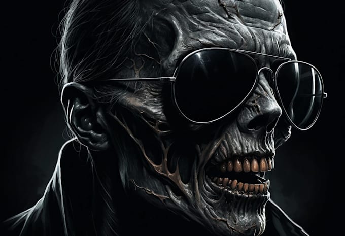 Draw high detailed dark art illustration with horror shades by ...