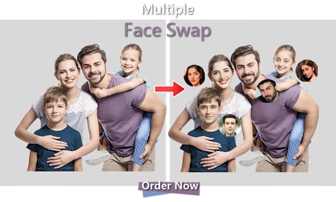 Change face, head change, body change, face swap and multiple face swap ...