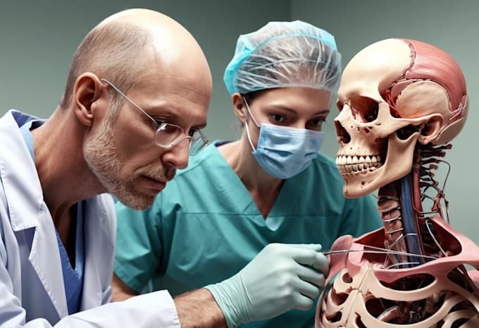 Draw a realistic anatomical surgery medical illustration by Keyardonal ...