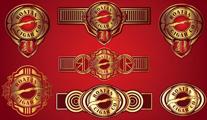 Make a premium cigar label, cigar logo, cigar band and cigar box design ...