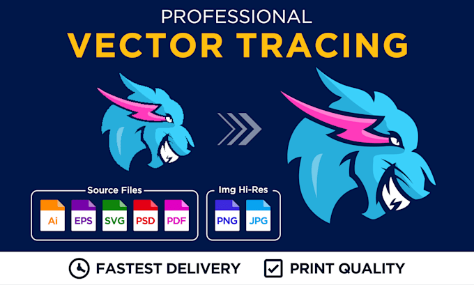 Do vector tracing, redesign and clean up logo creatively by Vectorizehubs | Fiverr