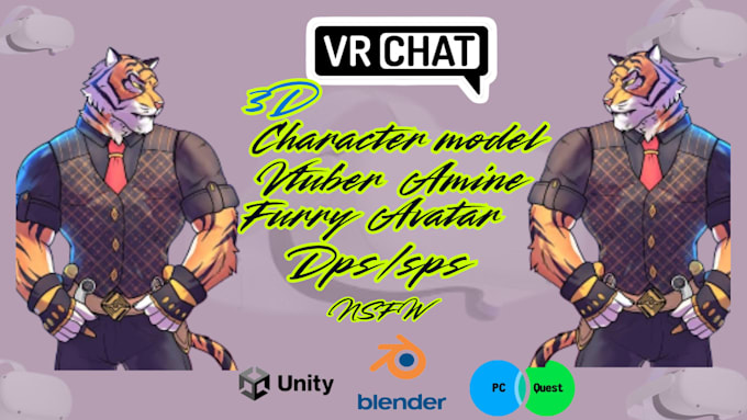 Create 3d character animation and furry vrchat avatar by Samgung74 | Fiverr