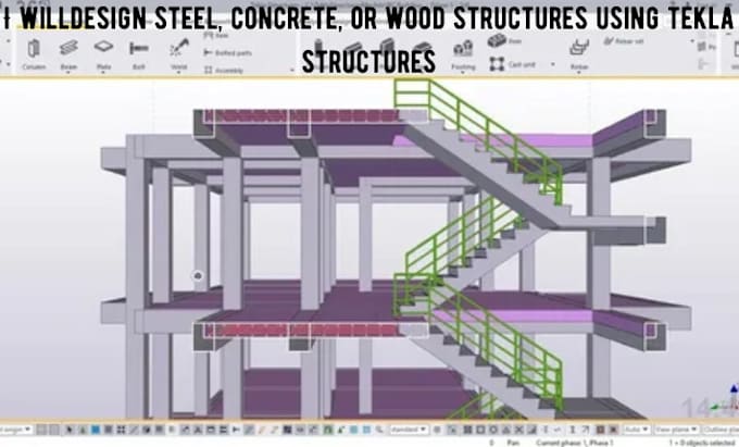 Design steel, concrete, or wood structures using tekla structures by ...