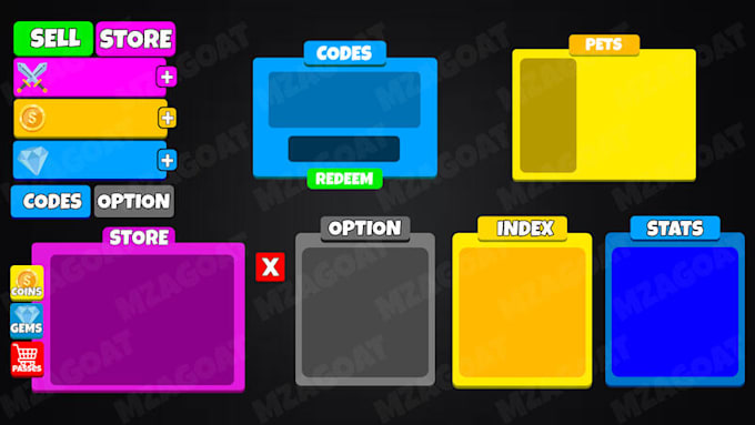 Design highquality roblox ui cartoony, fps, anime styles by Muzama786 ...