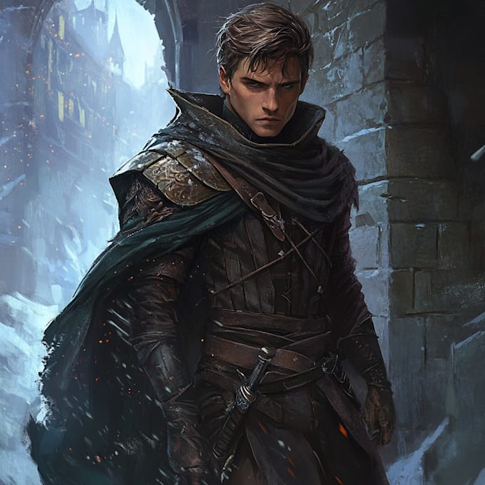 Draw dnd, fantasy character and dnd character art for you by Duanary ...