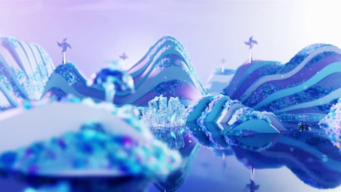 Do 4k 3d abstract animation motion graphics houdini 3d animated gif ...