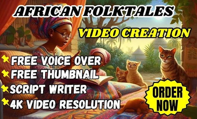 Create captivating african folktale history story, engaging ai video ...
