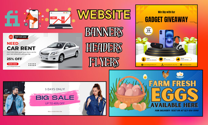 Design professional web banner, header, web banner ads, flyer by Thenne ...