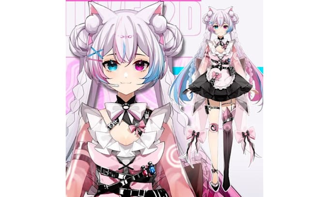 Rig live2d vtuber model 2d vtuber model anime vtuber 3d vtuber commission