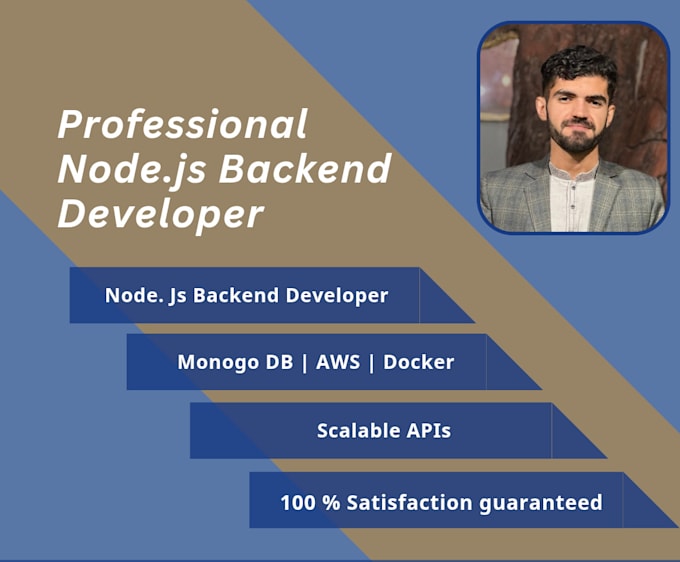 Develop a scalable backend api using nodejs express and mongo by ...