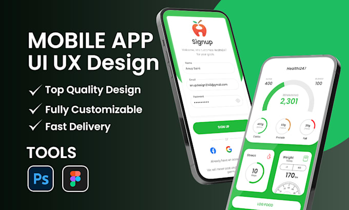 Design creative mobile app ui ux in figma by Anup_designer08 | Fiverr