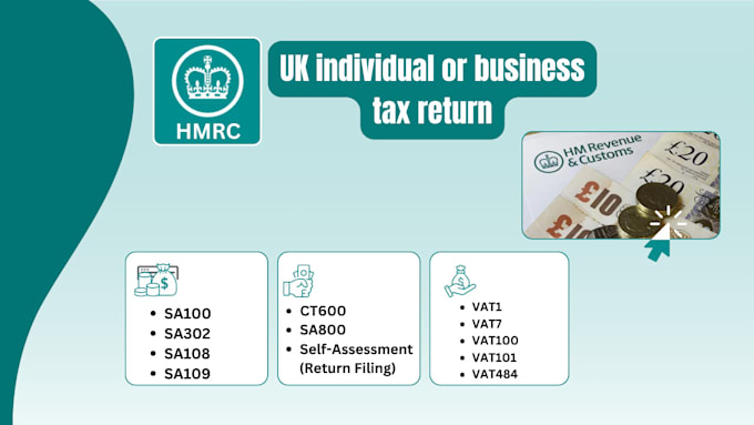Prepare uk tax return filing for individual or business by ...