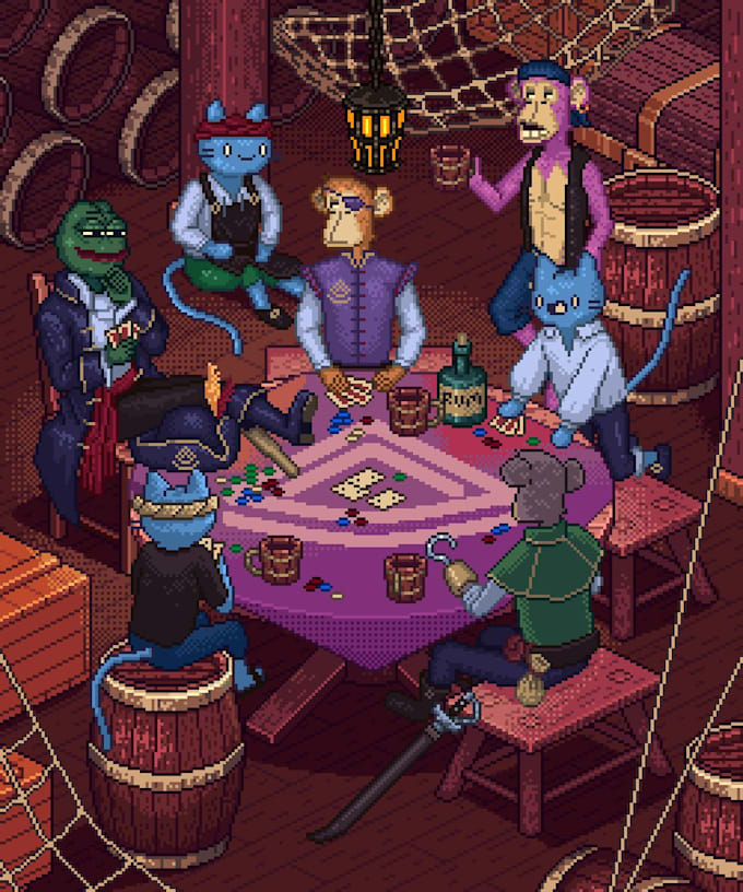 Pixel art, pixel art nft, nft art, nft pixel art, pixel art animation ...