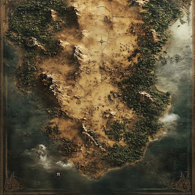 Make a professional fantasy map for you by Zahiraarro | Fiverr