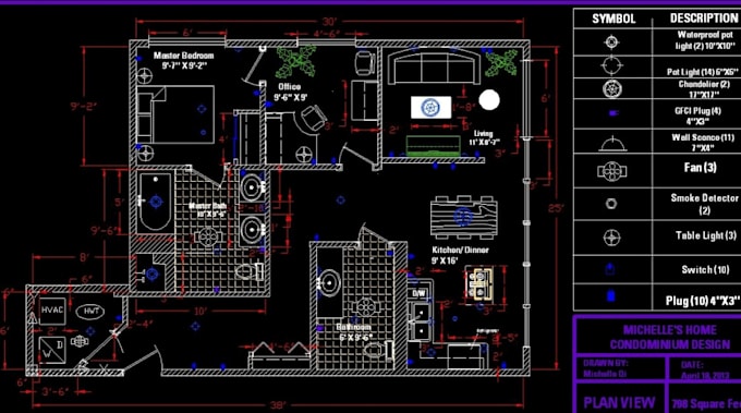 Draw your architectural floor plan in auto cad 2d by Archivision_st | Fiverr