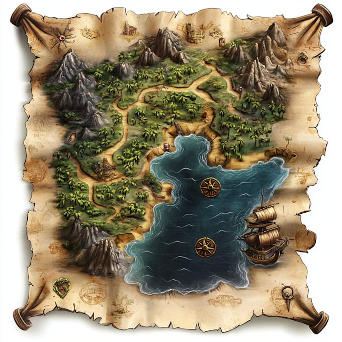 Make a fantasy map for your dnd game by Hassanamb | Fiverr
