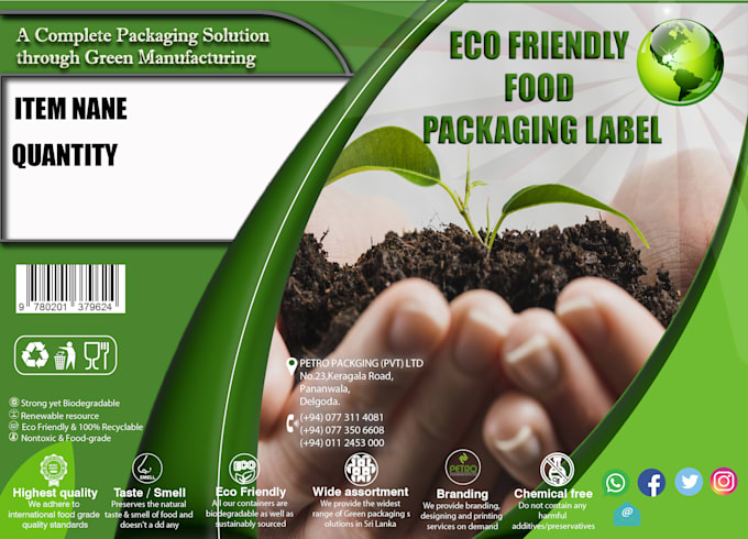 Do professional food label design perfect for your product by Wasanthag ...