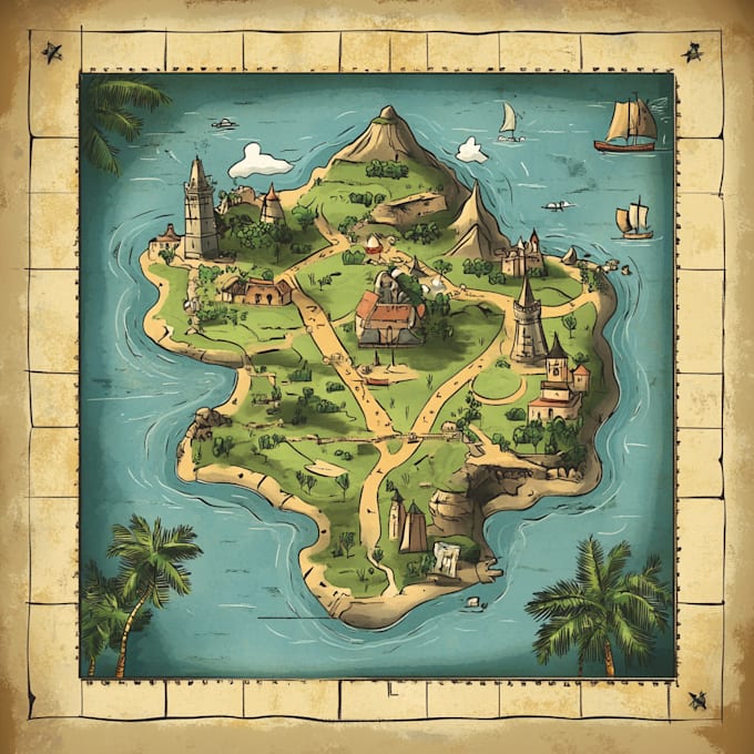 Make a fantasy map for your dnd game by Mariatouaby | Fiverr