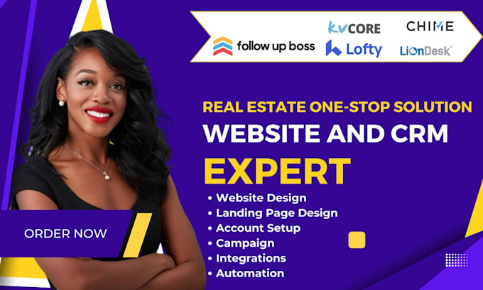 Setup lofty crm website, boldtrail, kvcore, lofty, follow up boss, kv ...