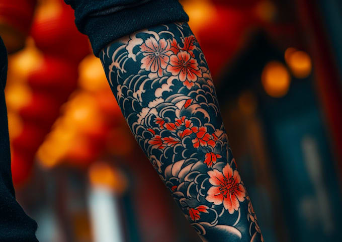 Draw a japanese or oriental tattoo design for you by Liriope8 | Fiverr