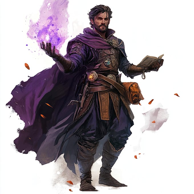 Unique dnd character art fantasy scifi illustration for you by Opysis ...
