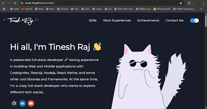 Develop fullstack web and ai apps with react angular python by Tinesh_raj | Fiverr