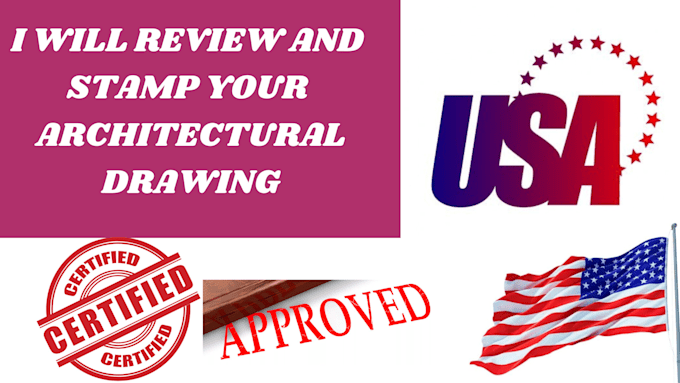 Draw review stamp usa architectural drawings city permit mep site plan by Kevinfaith0 | Fiverr