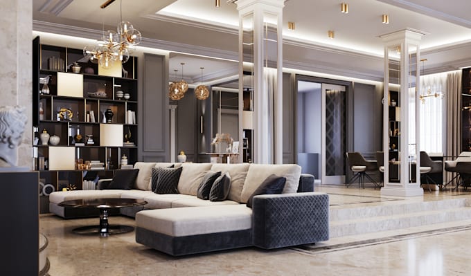 Design realistic 3d interior renders for modern spaces by Alksndr_studios | Fiverr
