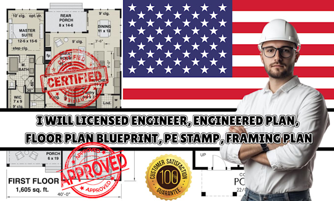 Sign stamp draw architectural plan, drawing, structural engineer, utah, texas by Engr_garcia ...