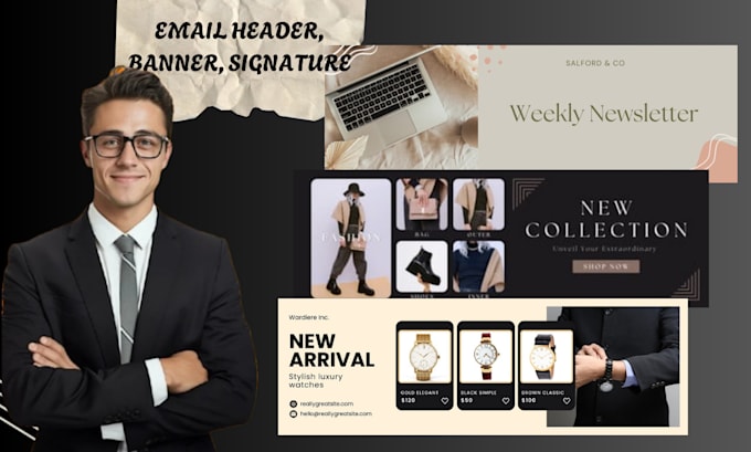 Design email banner, email signature, and email header by Smithdavid117 ...