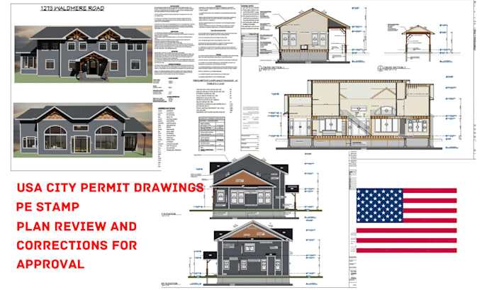 Permit drawings new houses, decks, porches, and garage addition plans ...