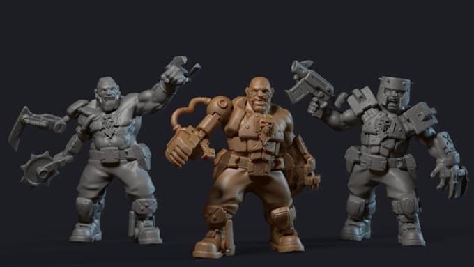 Sculpt miniatures, 3d models for dnd miniatures, custom warhammer, 3d ...