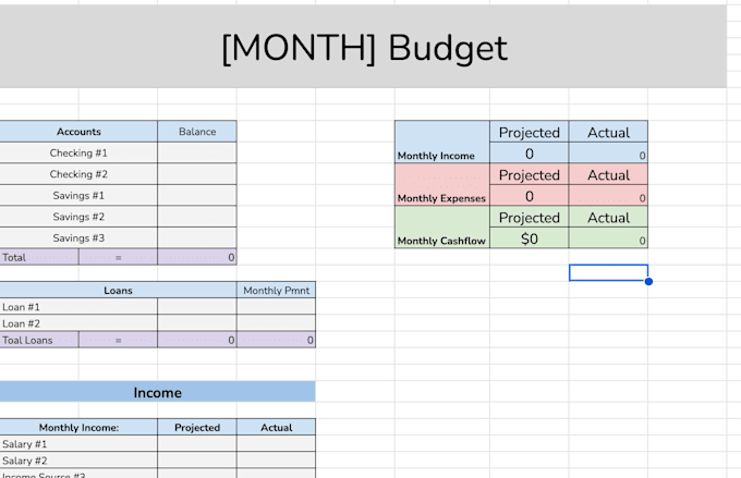 Create a realistic personal budget by Monicakonboz | Fiverr