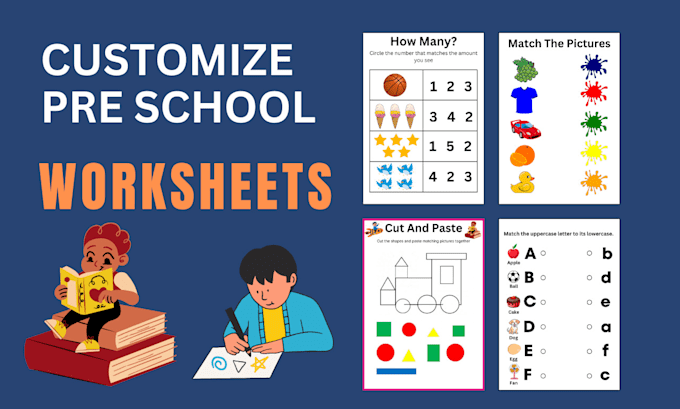Design creative activity worksheets for preschool kids by Anumfaraz621 ...