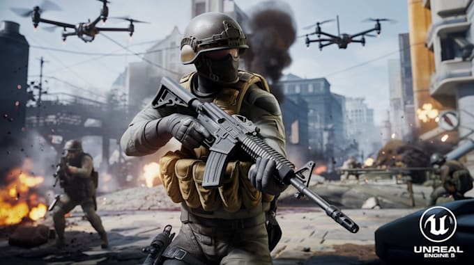 Build unreal engine game development, multiplayer game, unreal engine map by Haper_taylor4 | Fiverr