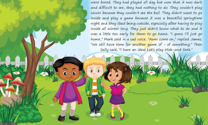 Do 3d african american children book illustration, kid storybook, kdp ...