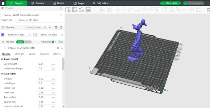 Slice and paint your stl 3d file on my bambu lab studio by Mayor_fav11 ...