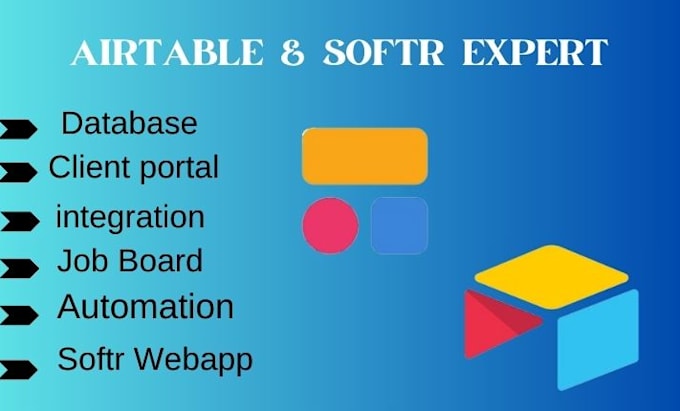 Your airtable database, automation, integration, client portal, job board by Debo_john | Fiverr
