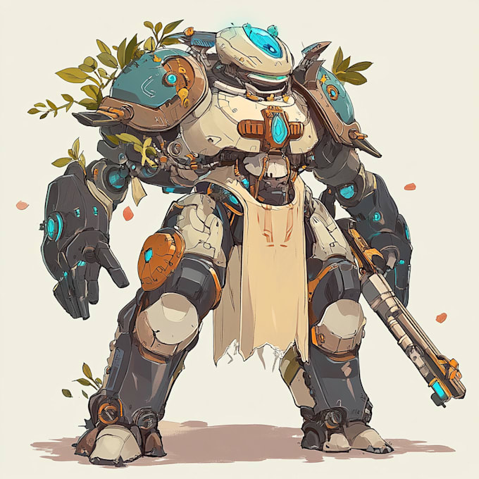 Make a unique mecha game character for you by Zebuleerry | Fiverr