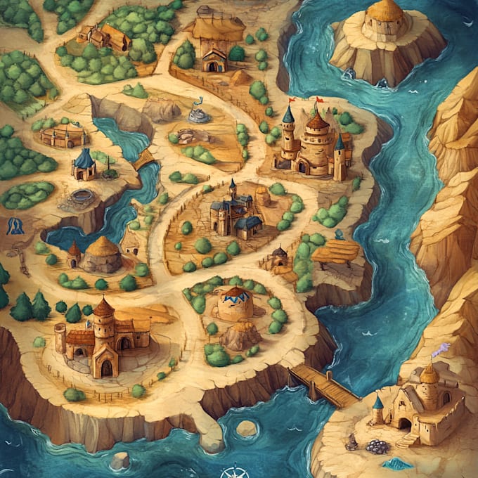 Make a high quality fantasy map by Kaylagoro | Fiverr