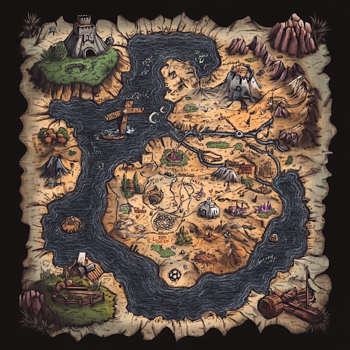 Make a professional fantasy map for you by Kaylagoro | Fiverr