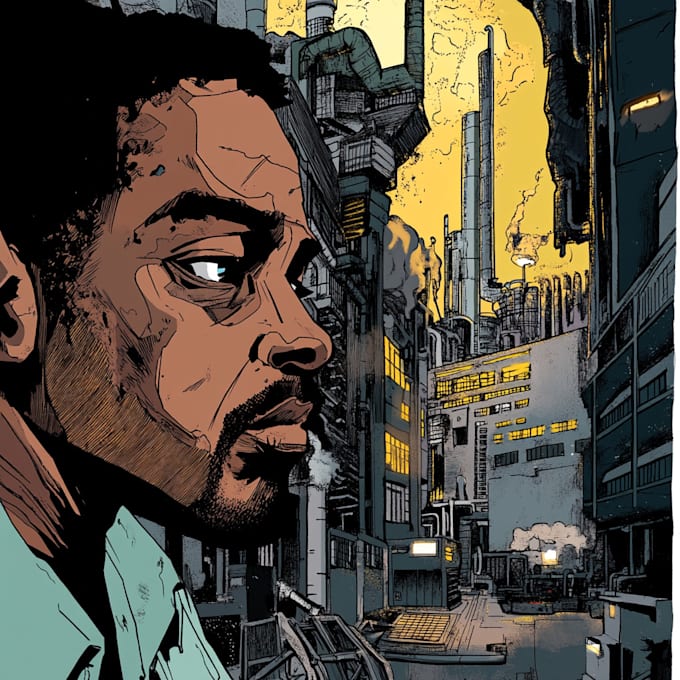 Create a comic cover page design illustration by Orvirges | Fiverr