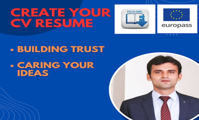 Create europass cv, resume, cover letter for you by Maharahmadnawaz | Fiverr