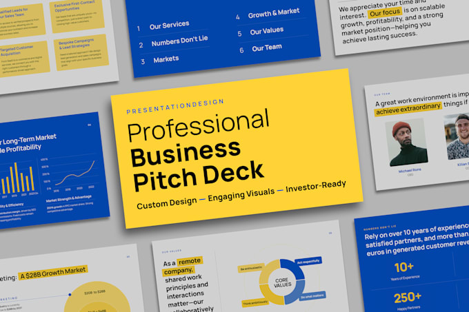 Design a professional pitch deck for your business by Magdaweber | Fiverr